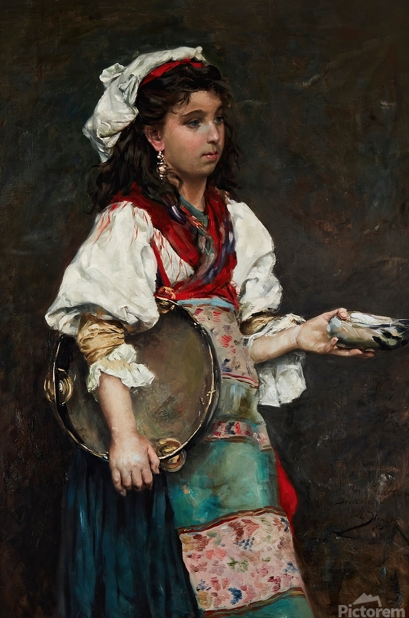 Spanish Girl by Julius Leblanc Stewart [1855–1919] by MyCozyFineArt ...
